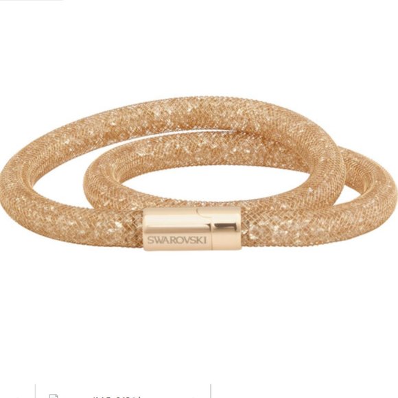 Swarovski | Jewelry | Swarovski Stardust Deluxe Bracelet Rose Gold 38 ...